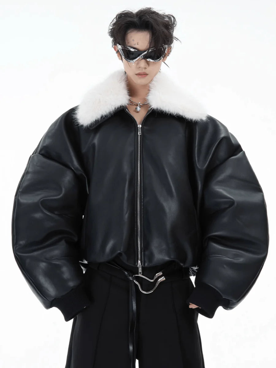 [CULTUREE] COTTON LEATHER JACKET – stepblock