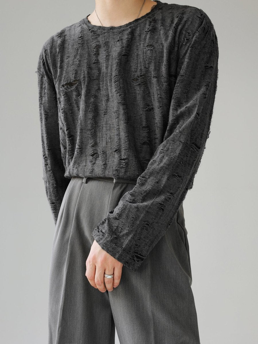 [HOHO]round neck hole T-shirt st2350 – stepblock