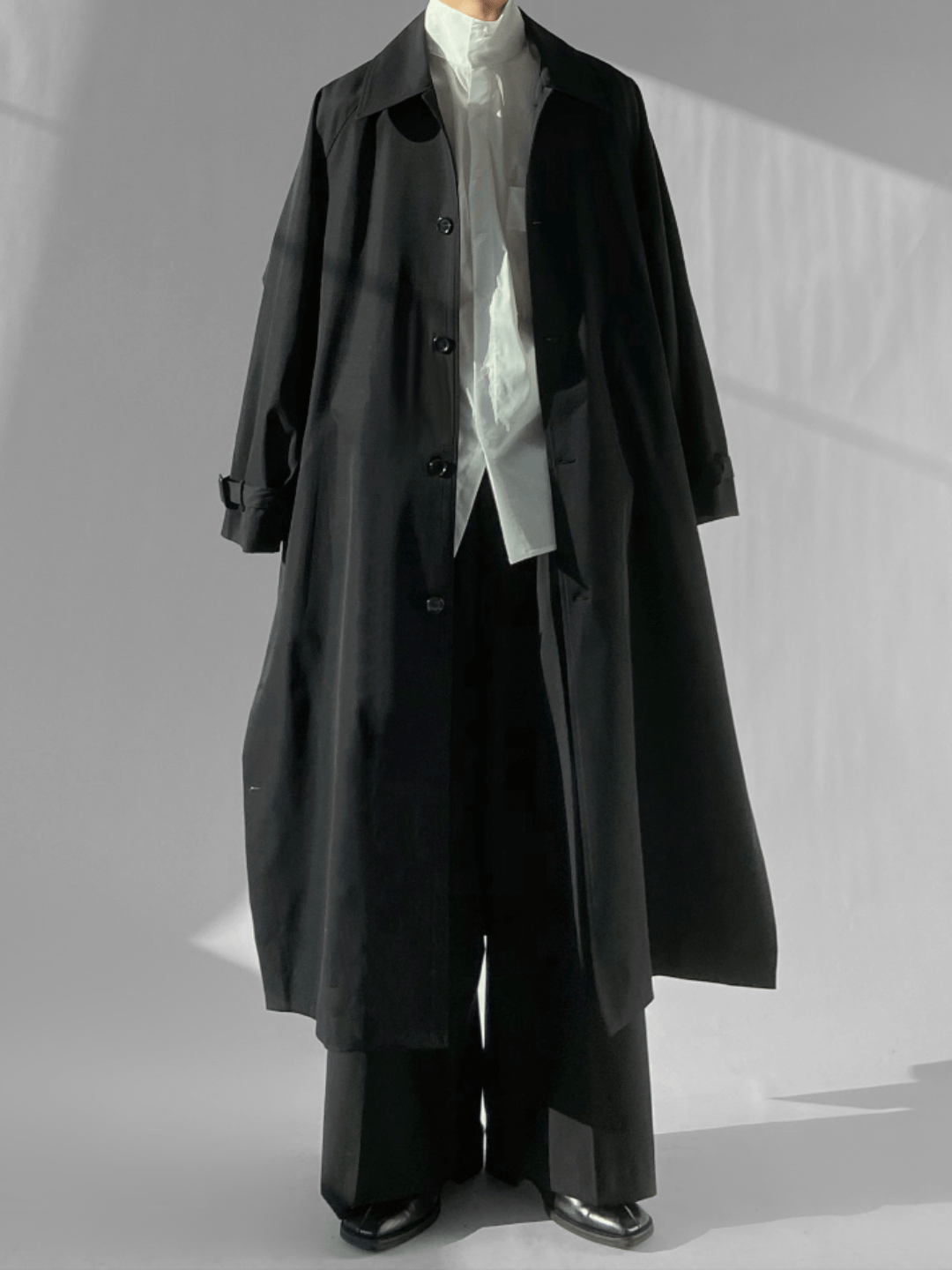 [North autumn X] trend loose long over-the-knee coat st1570 – stepblock